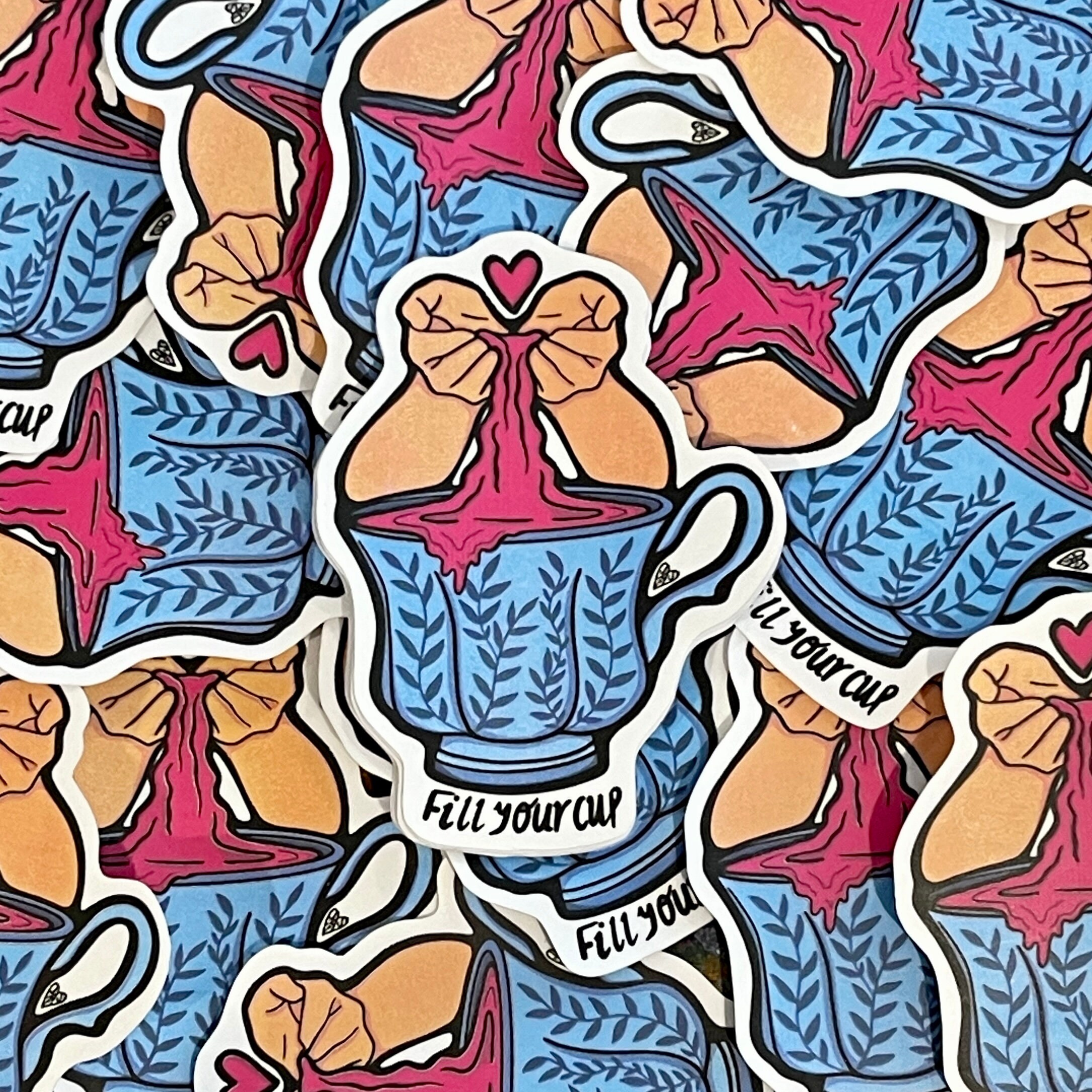 Fill Your Cup Self Care Vinyl Sticker - Etsy