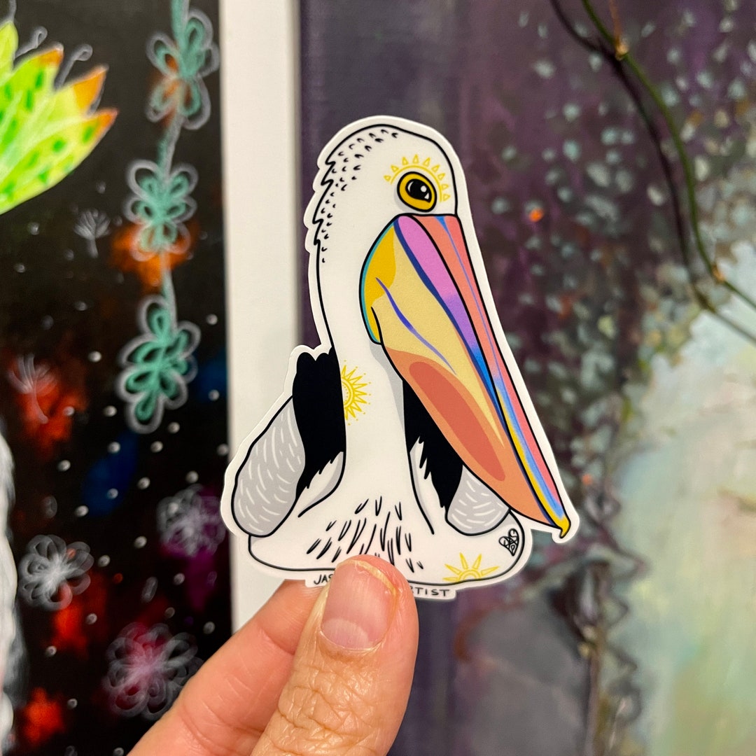 Pelican Vinyl Sticker - Etsy