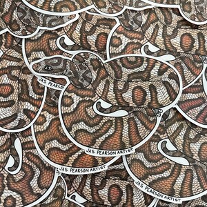 Carpet Python Vinyl Sticker - Etsy