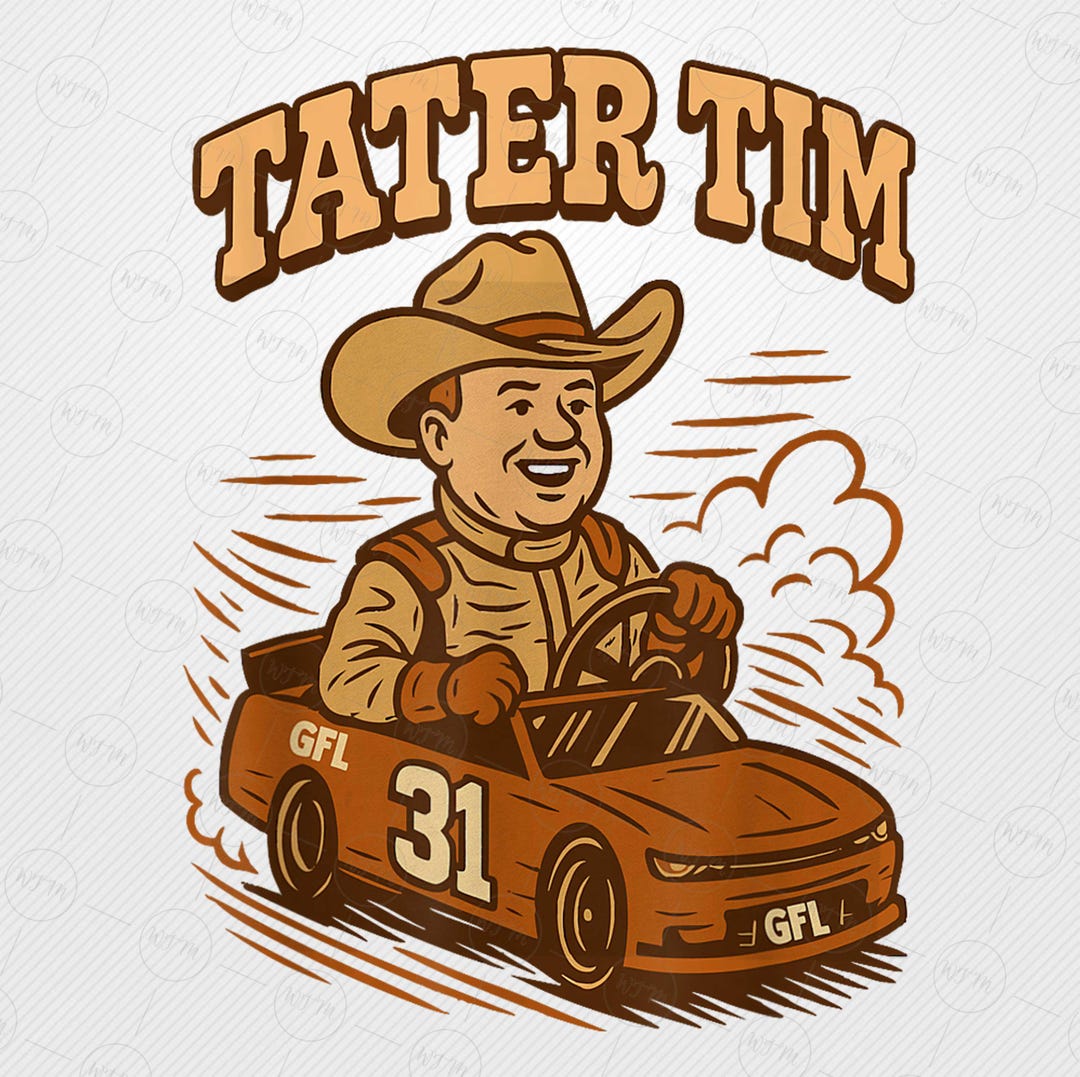 Tater Tim Race Car Driver PNG Digital Download - Etsy