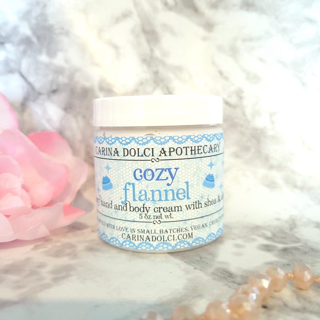 Cozy Flannel | Luxury Hand and Body Lotion | Shea and Aloe | Carina ...