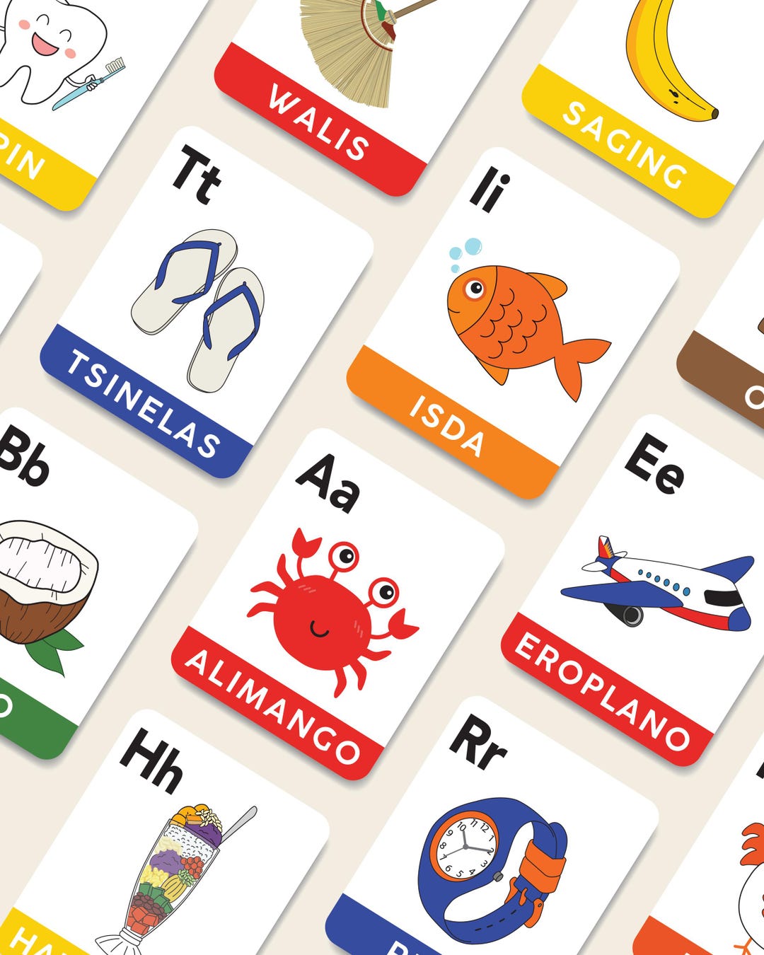 Tagalog Learning Cards - Etsy