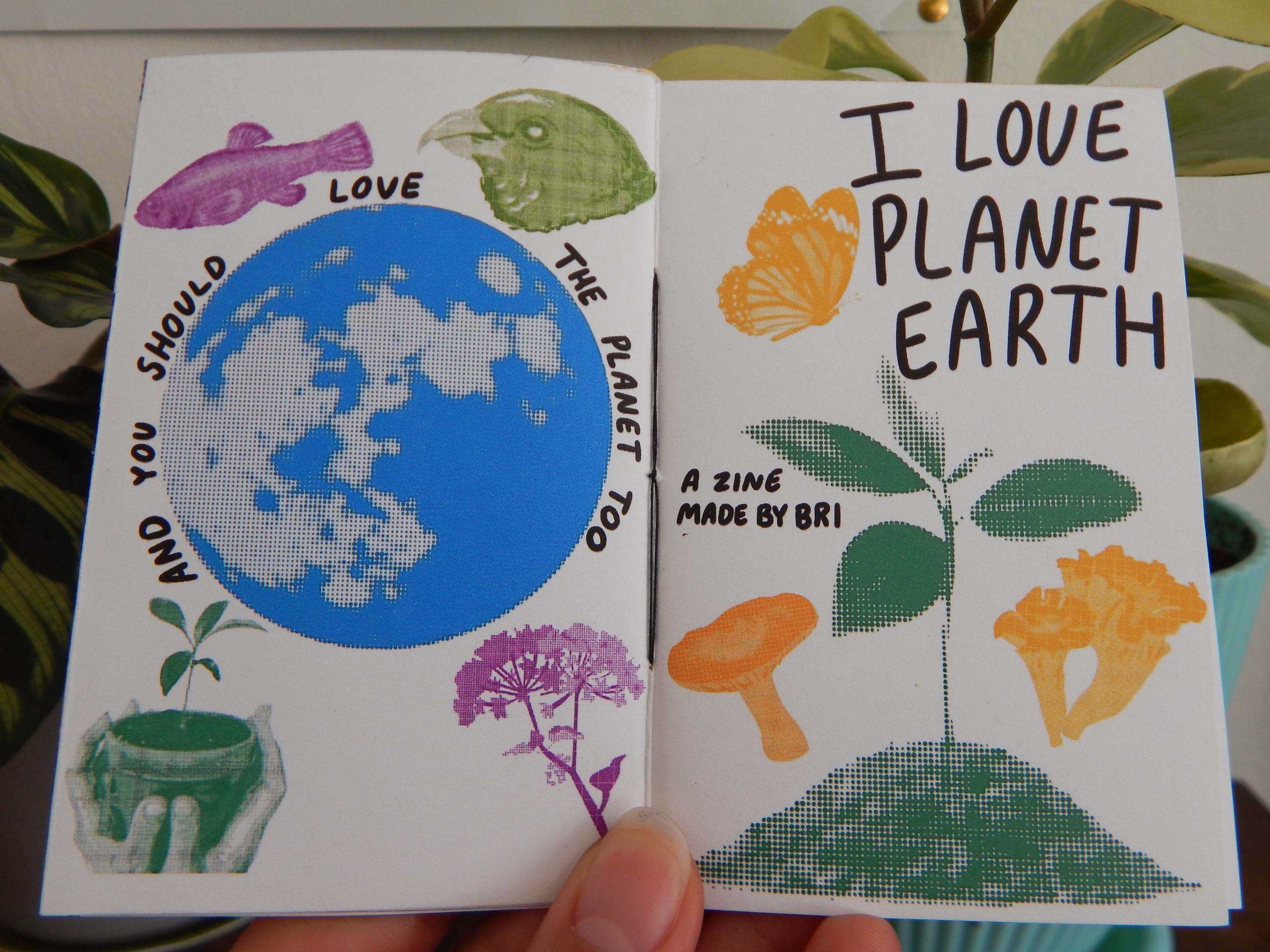 I Love Planet Earth Zine - Etsy