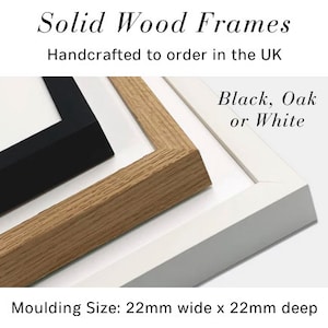 Framed Witney Map Print. Illustrated Map of Witney, Oxfordshire. Witney ...