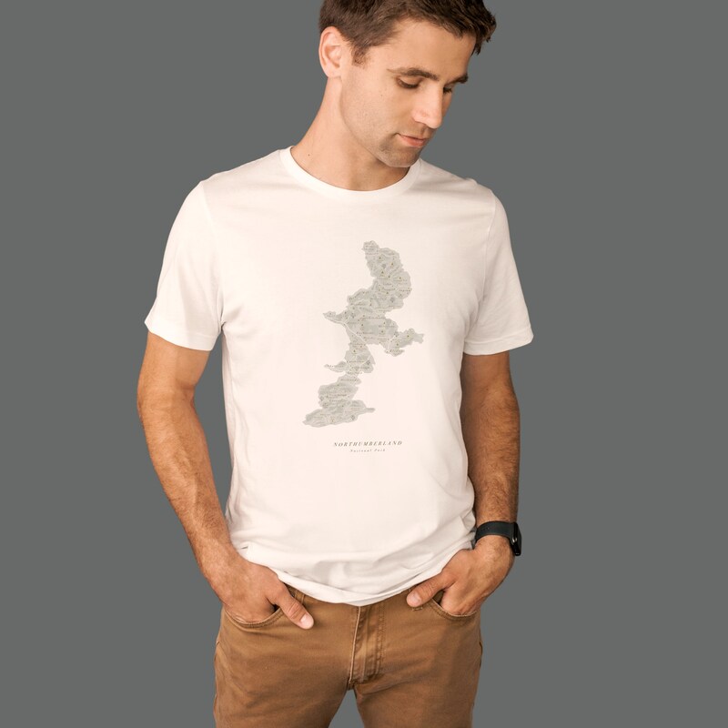 Northumberland Uk Map - Etsy