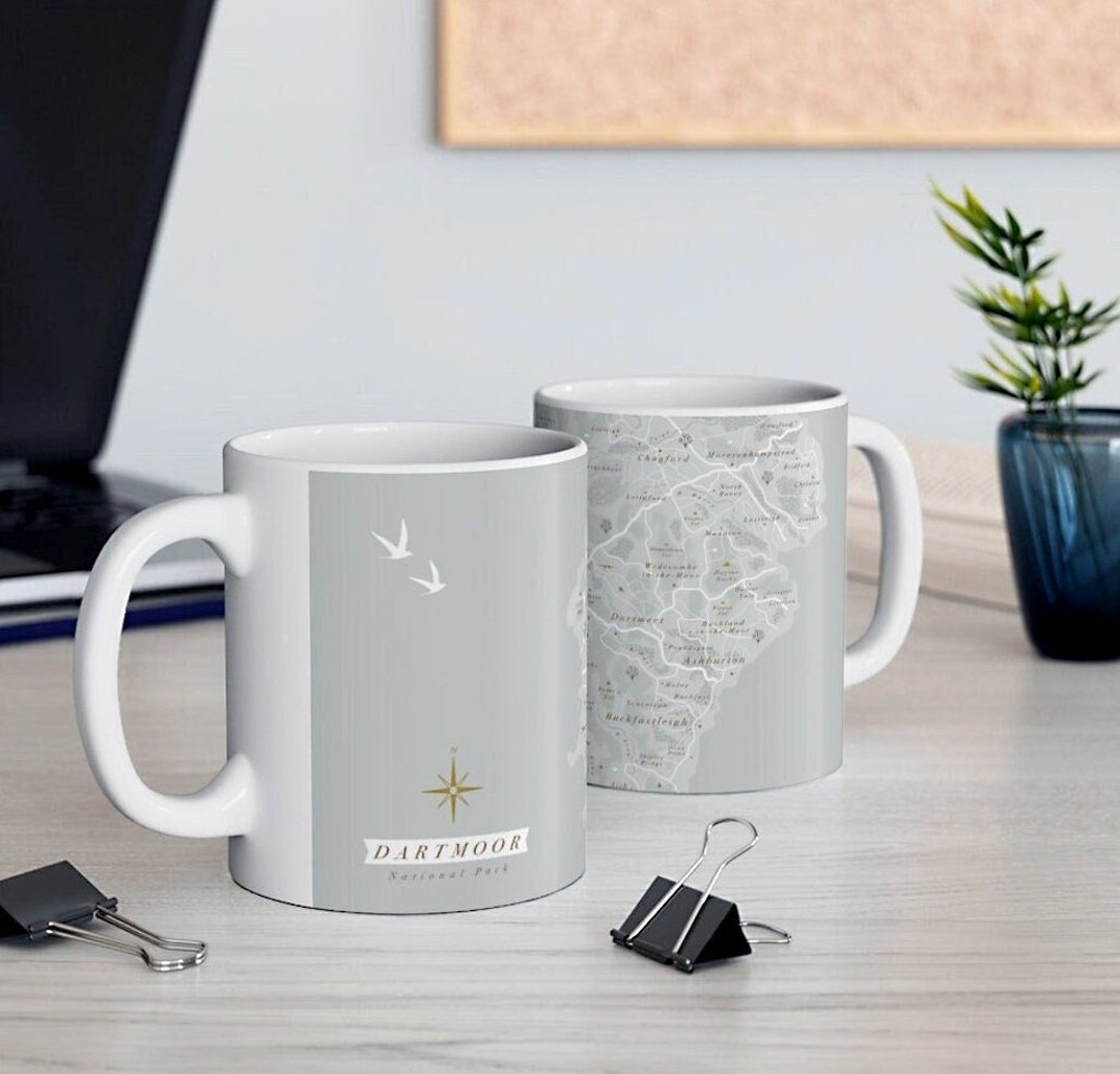 Ceramic Dartmoor National Park Map Mug 11oz - Etsy UK