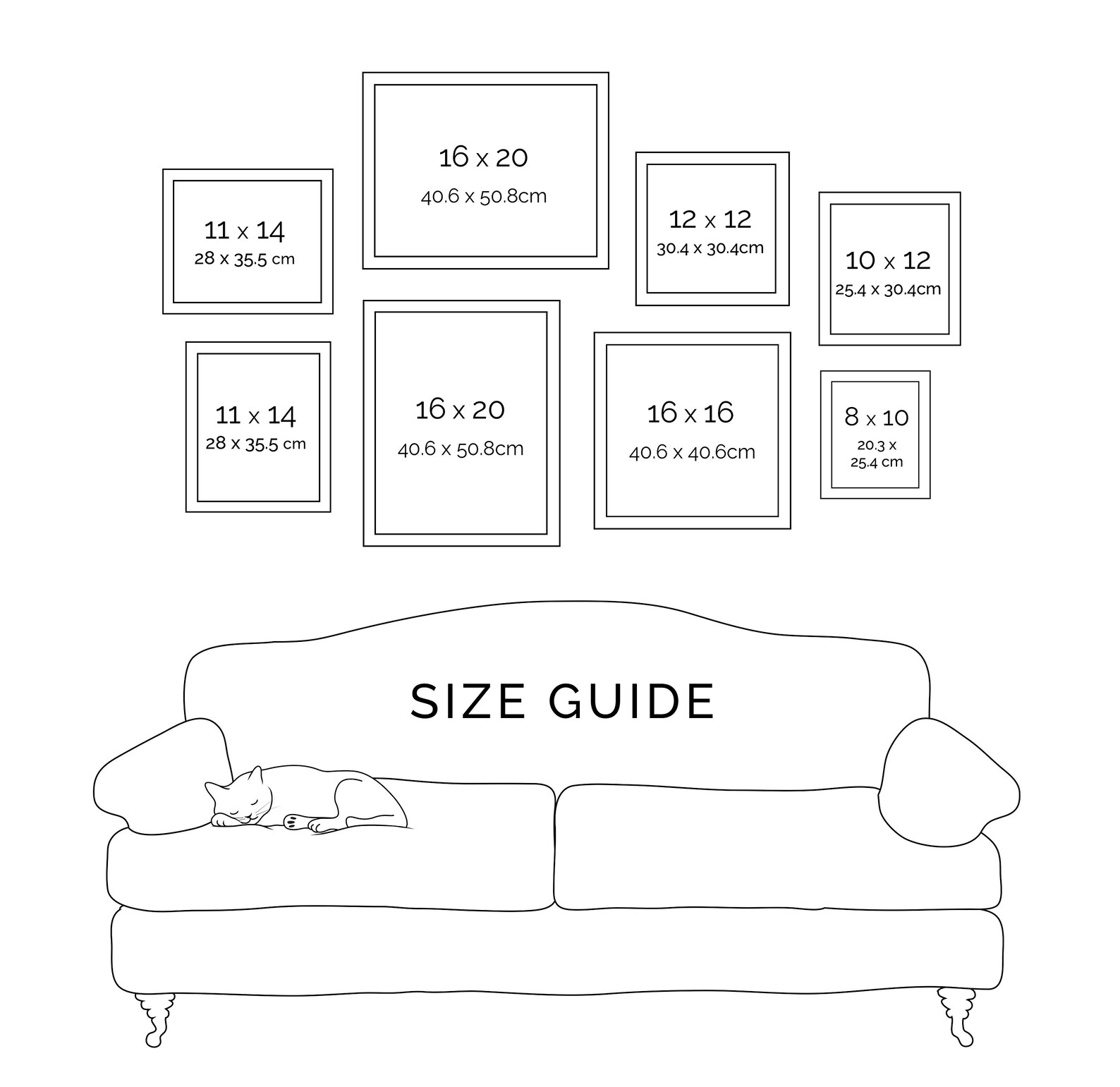 Framed Fairford Map Print. Illustrated Map of Fairford. Gloucestershire ...