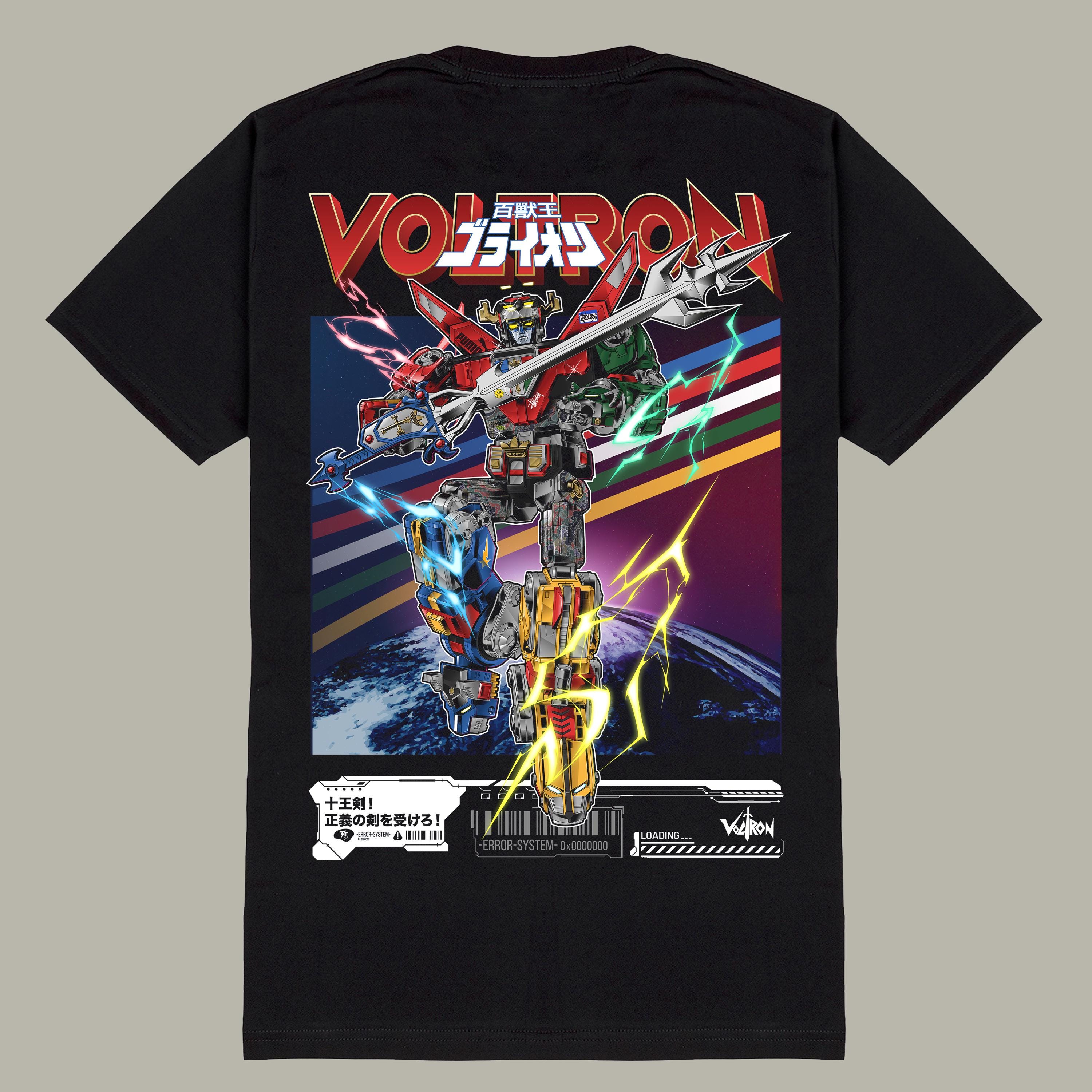 Voltron Legendary Defender Mecha Wall Art – Retro Anime Robot Poster ...