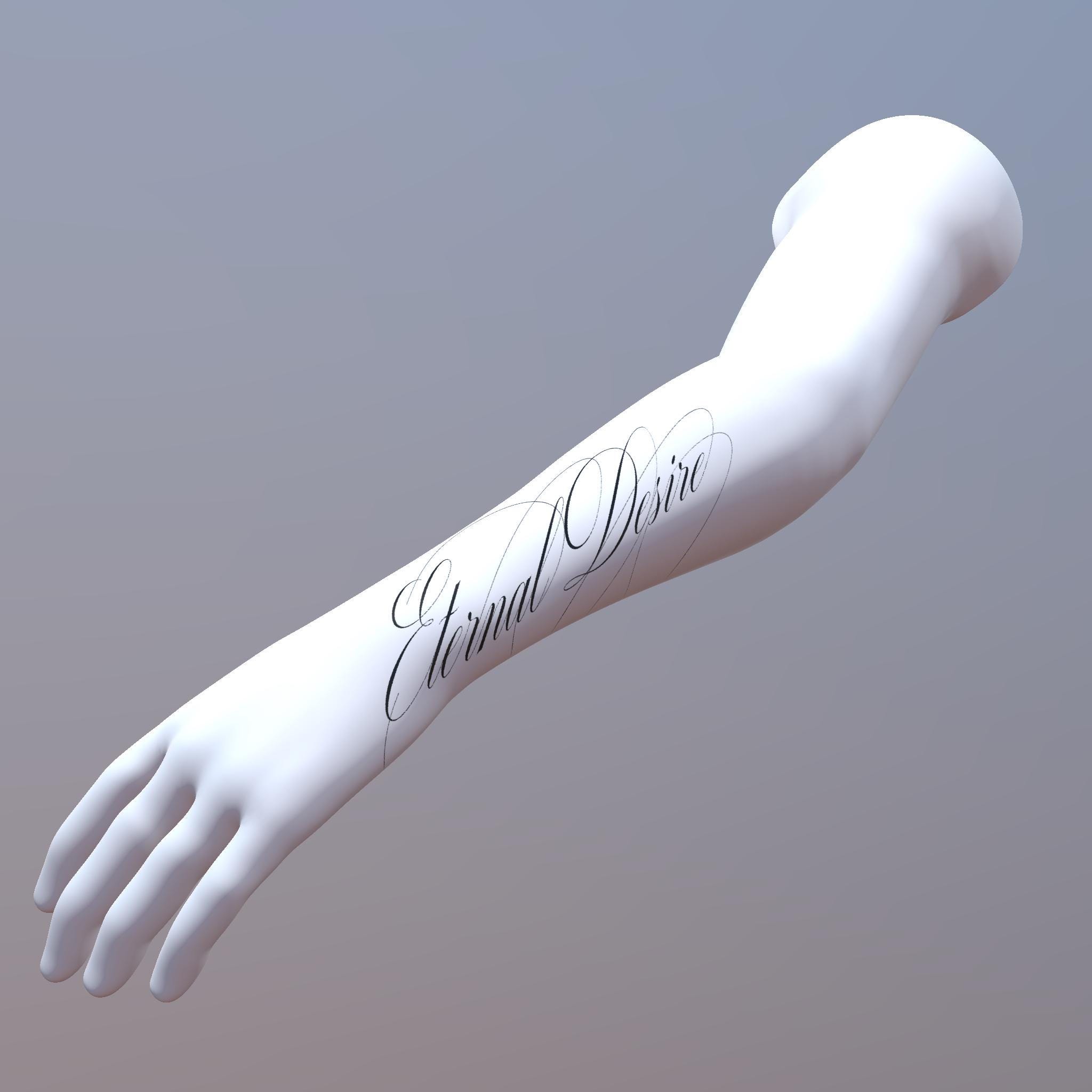 Custom Tattoo Lettering Design: Personalized Name or Quote (digital ...