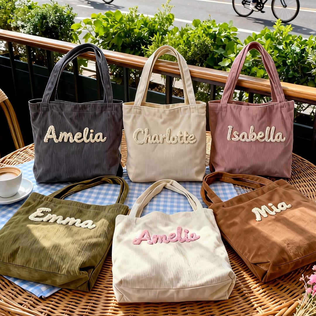 Personalized Embroidered Bags, Customized Name Handbags, Bride ...