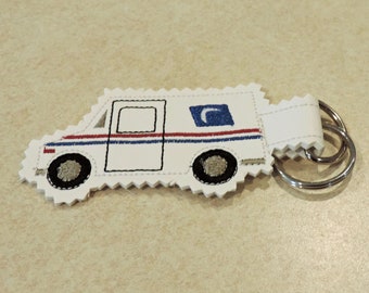 Mail Truck Key Chain Usps Keychain Postal Worker Gift - Etsy