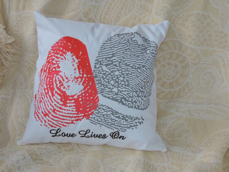 Custom Fingerprint pillow fingerprint couples pillow | Etsy
