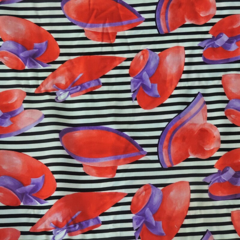 Red Hat Society Fabric - Etsy