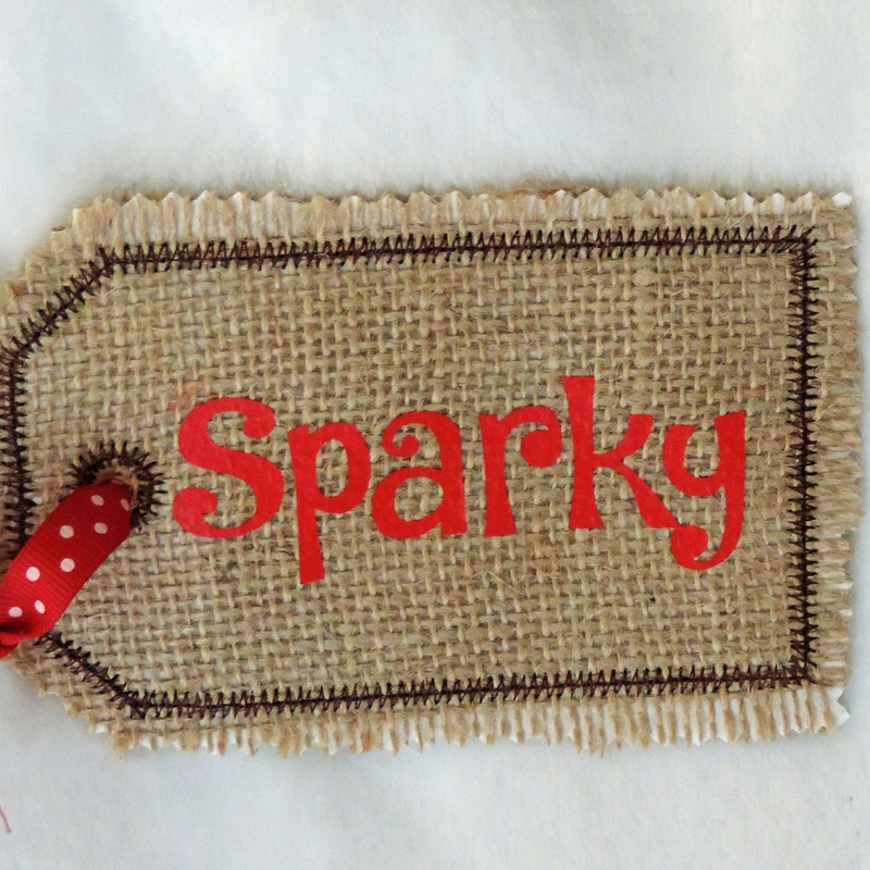Burlap Tag - Etsy
