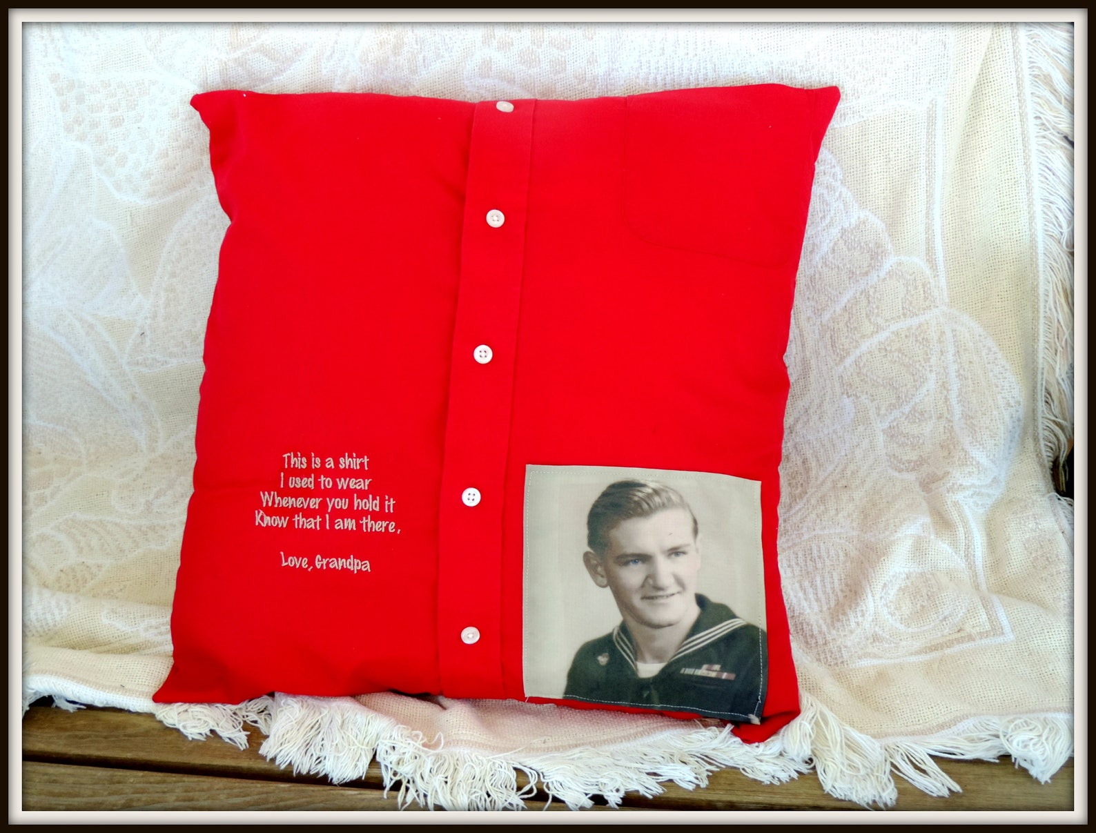 Memory Pillow Memory Shirt Sympathy Gift Loss of Dad Grief - Etsy
