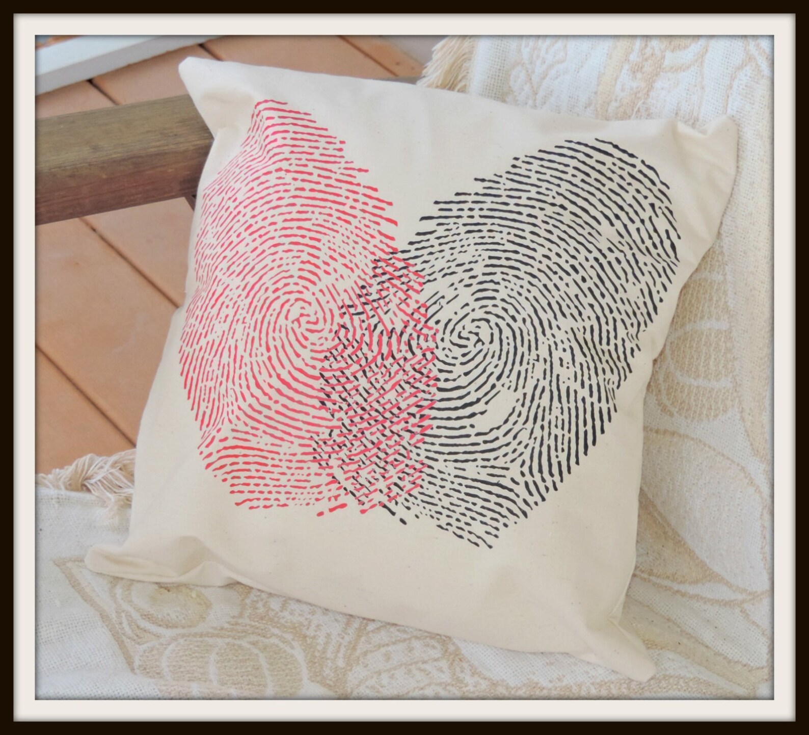 Custom Fingerprint Pillow Fingerprint Couples Pillow - Etsy