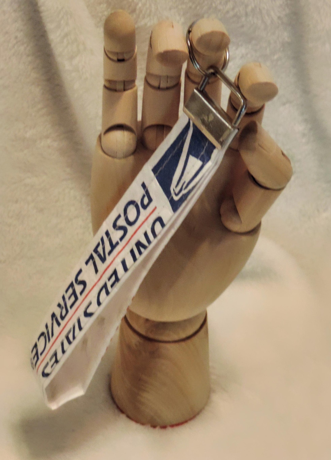 Postal Key Fob, Tyvek Postage Key Fob, Upcycled Tyvek Envelope Key Fob ...