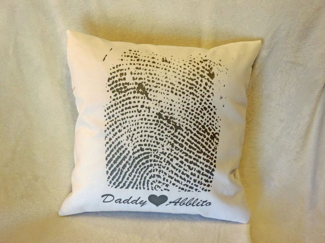 Custom Fingerprint Pillow Fingerprint Couples Pillow - Etsy