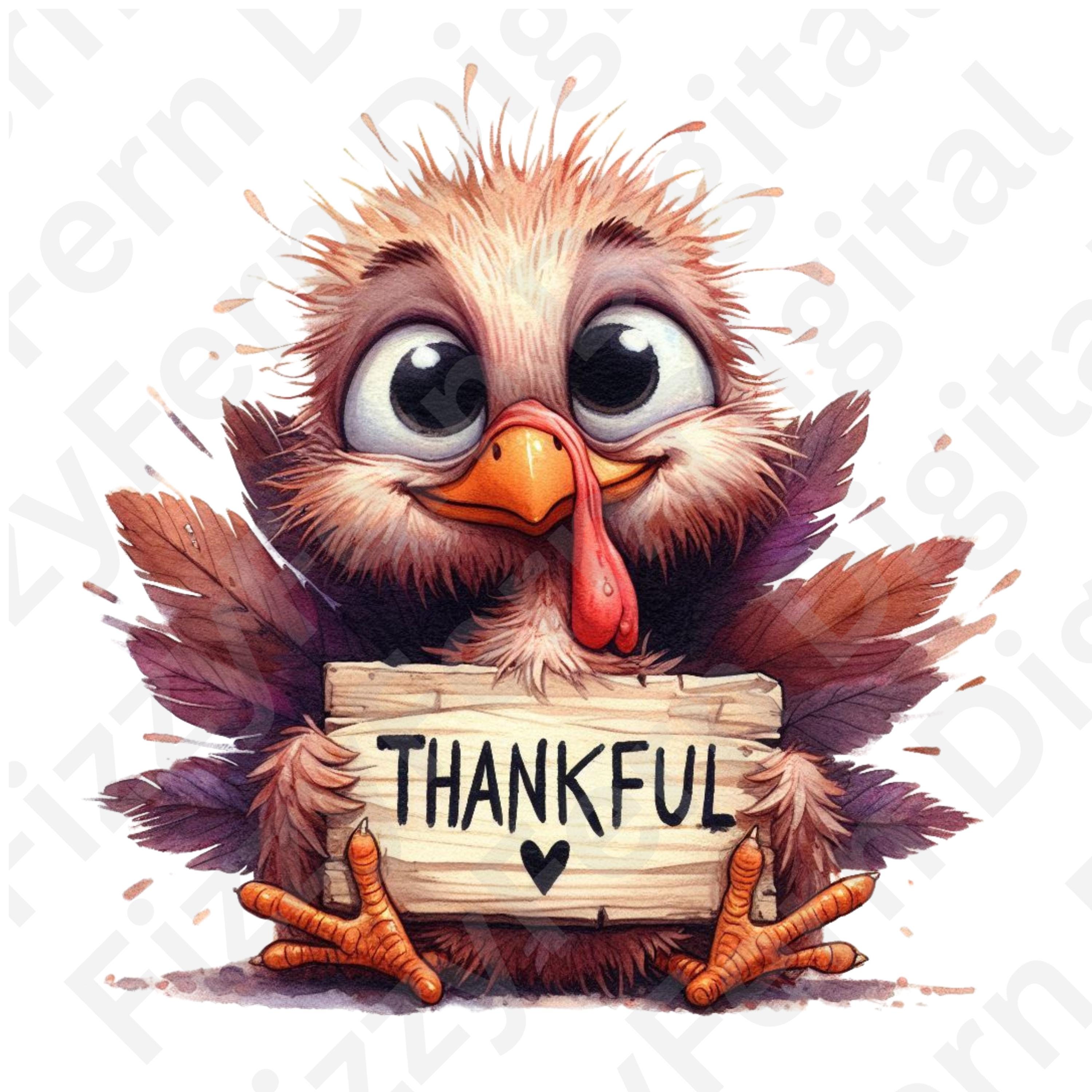 Thanksgiving Turkey Clipart Bundle: Festive PNG Graphics (commercial ...