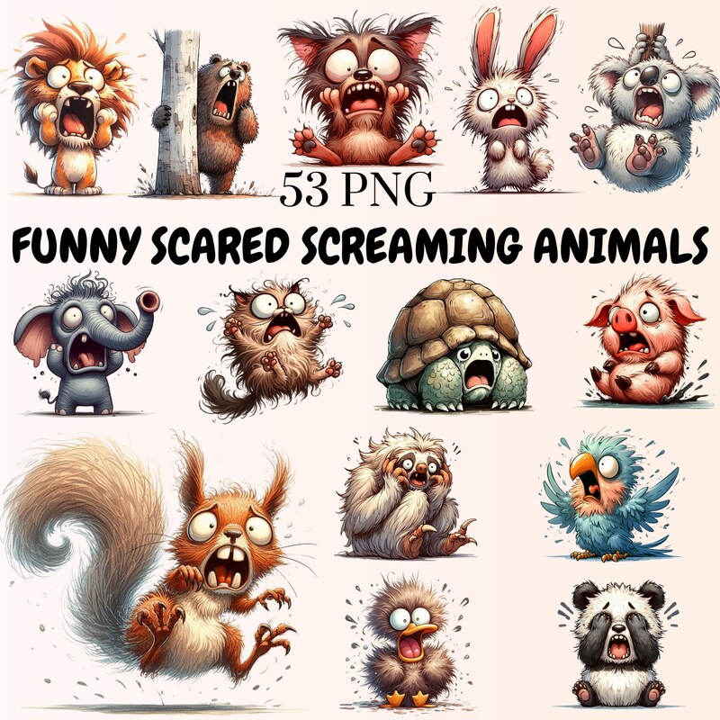 Scream Clipart - Etsy