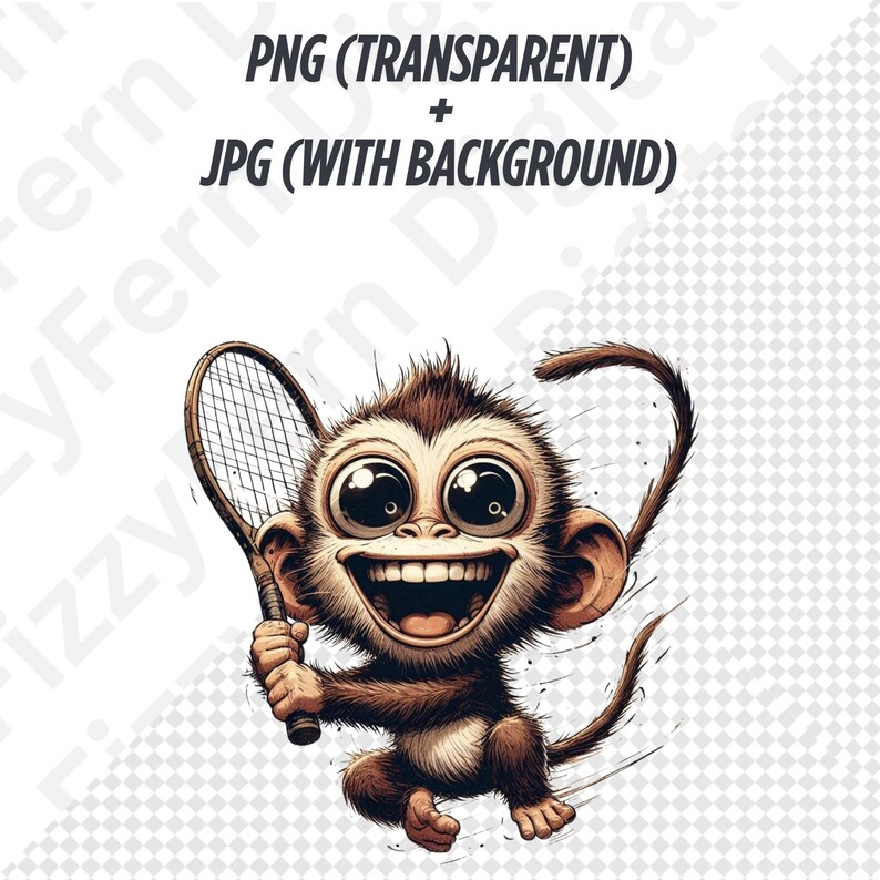 Watercolor Tennis Badminton Animals Clipart Bundle (digital Download ...