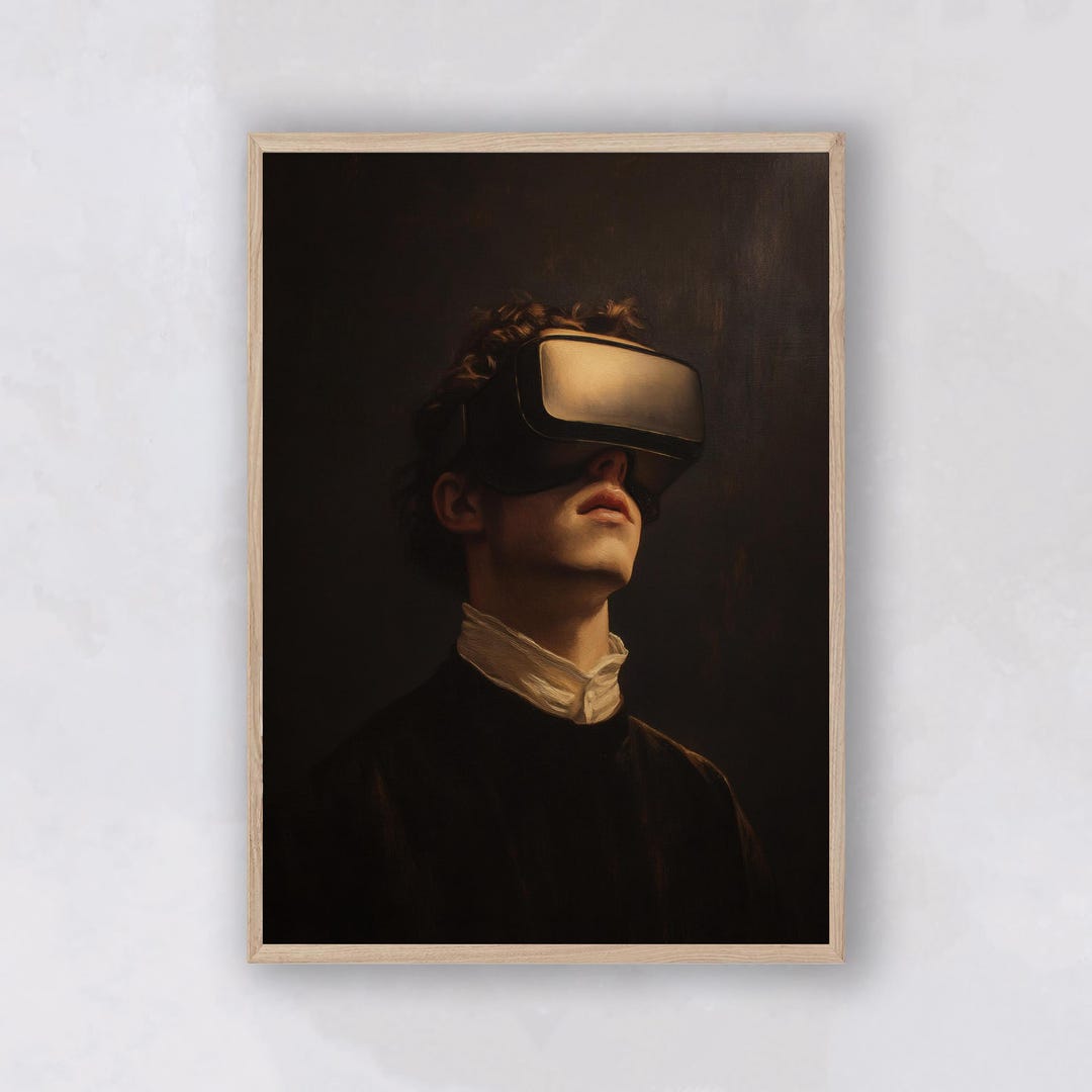 VR Renaissance: Altered Art, Eclectic Wall Decor (digital Download) - Etsy