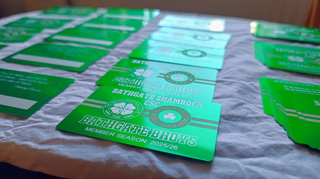 Custom Engraved Aluminium Football Rugby Membership Cards - Etsy