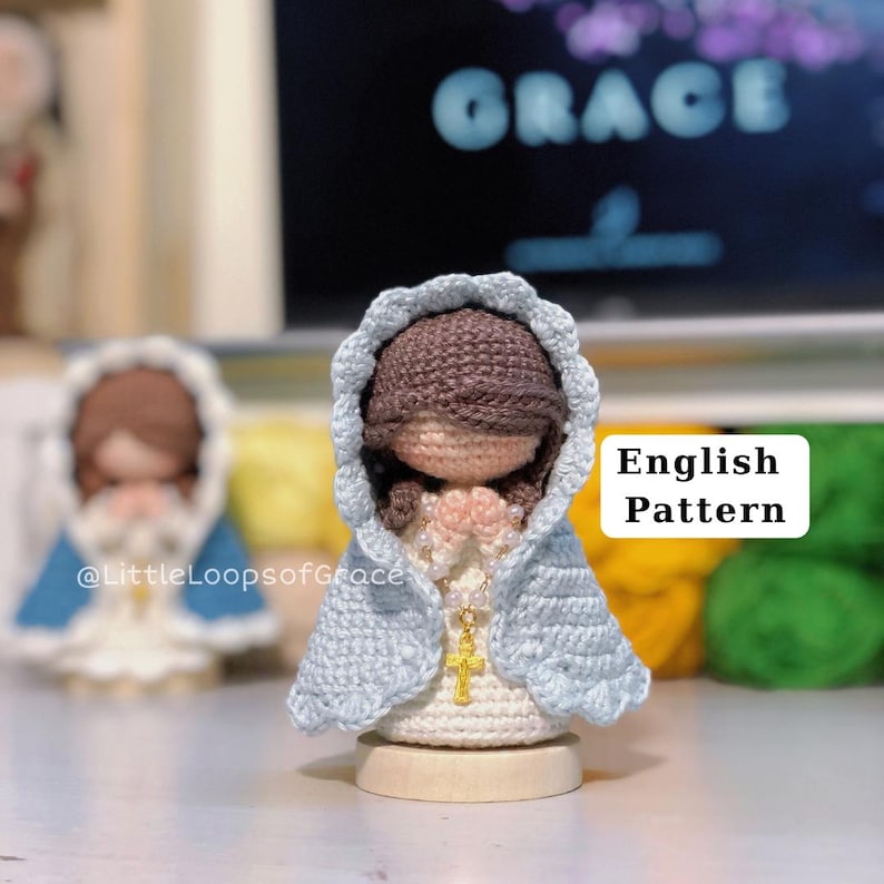 Our Lady of the Rosary Crochet Pattern: Catholic Amigurumi Doll (PDF ...