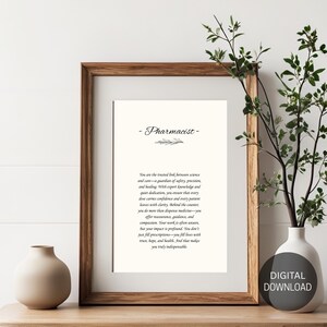 Pharmacist Inspirational Quote Print: Pharmacy Office Decor (digital ...