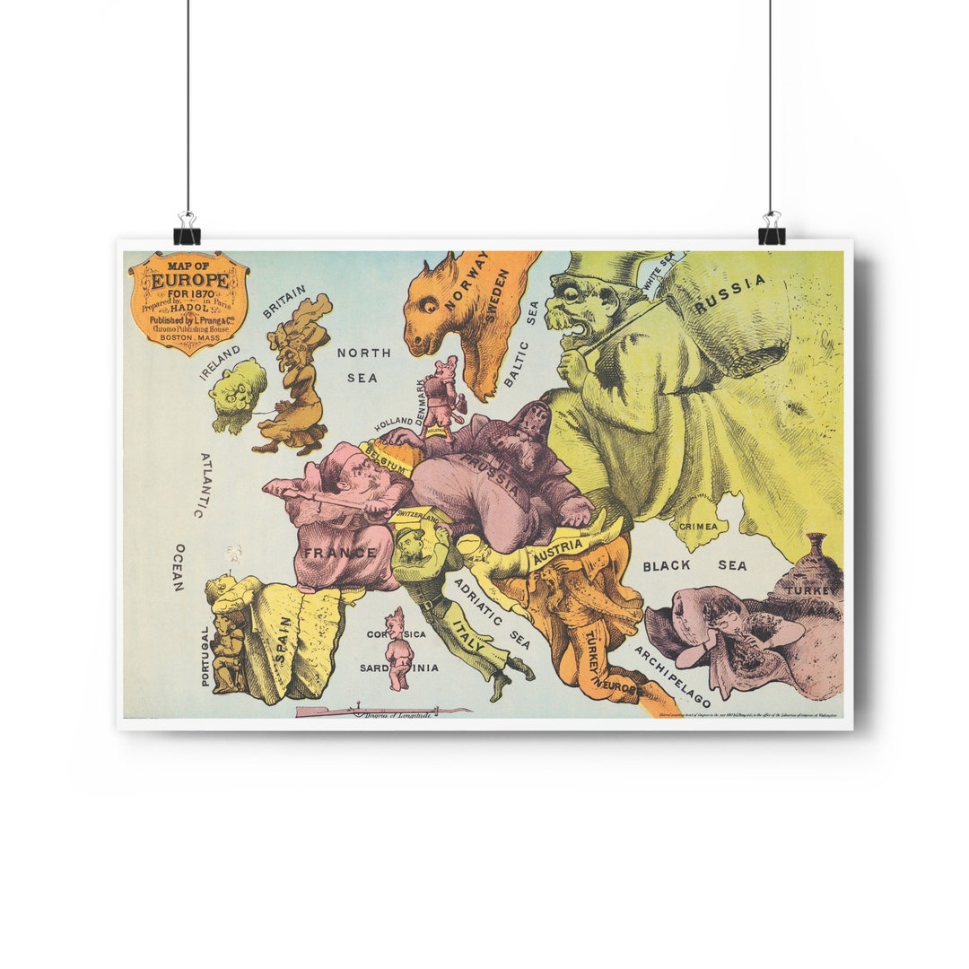 Vintage War Map of Europe, Instant Download in High Resolution - Etsy