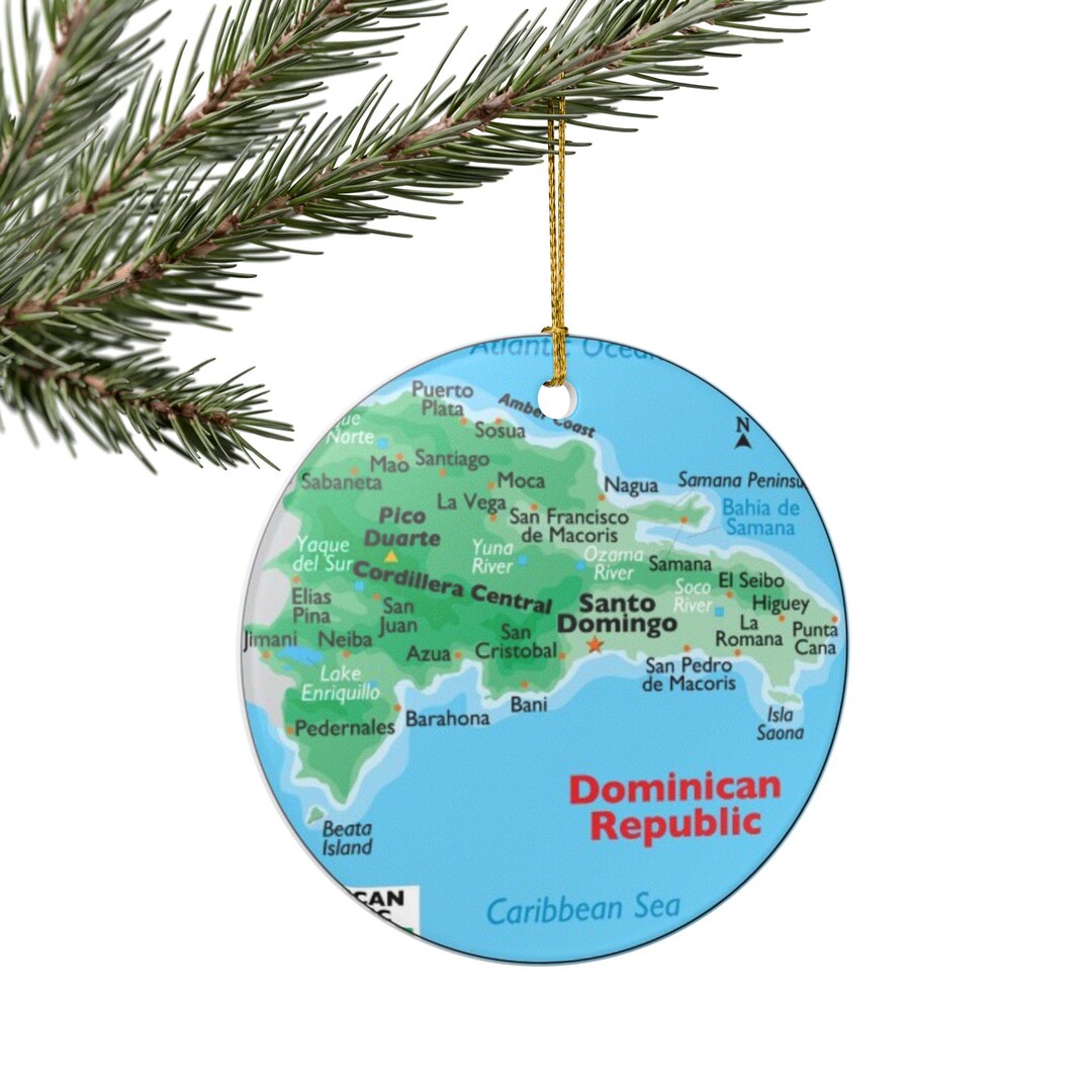 DOMINICAN REPUBLIC Christmas Ornament, Gift, Christmas, Couple Gift ...