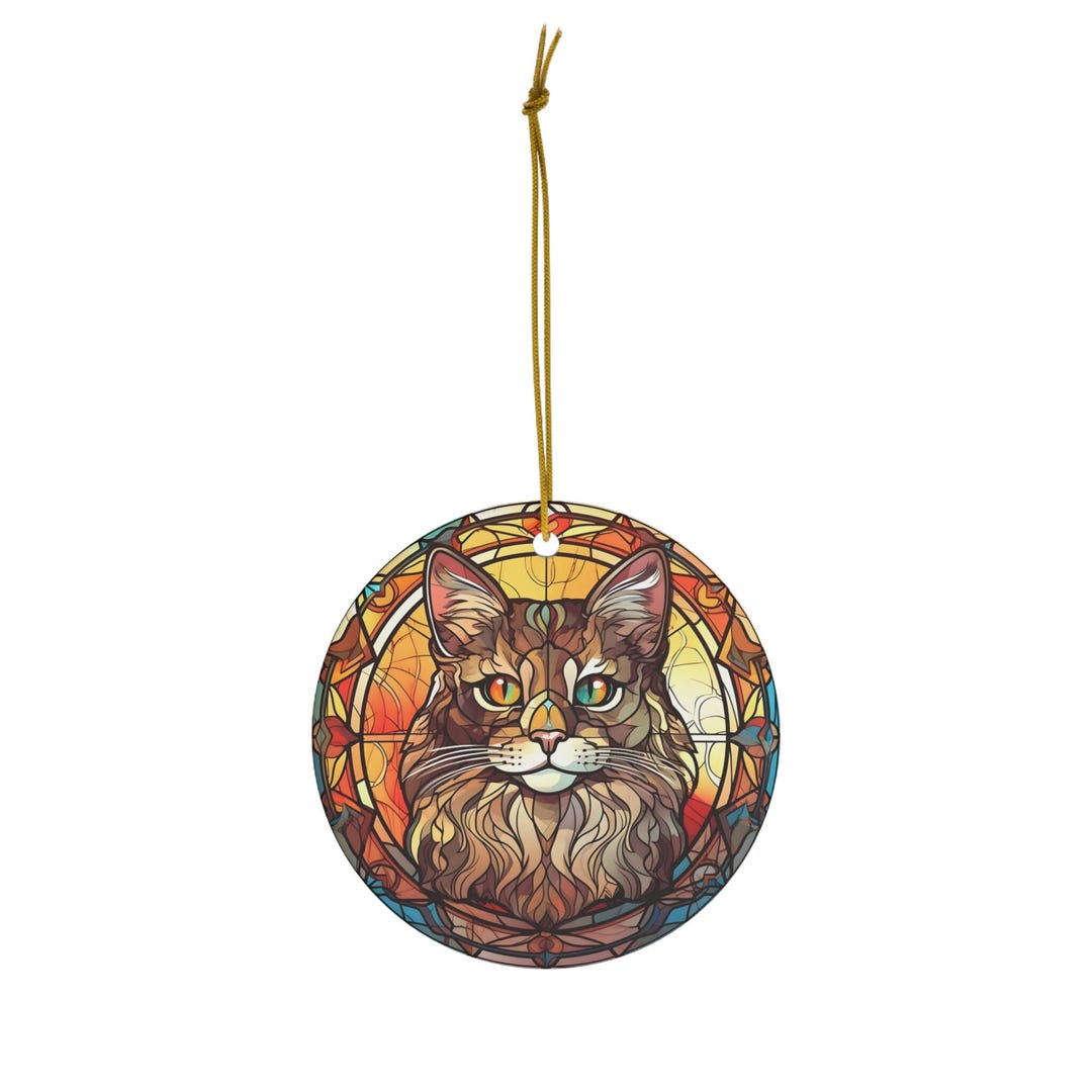 American Bobcat Christmas Ornament, Gift for Cat Overpet Cat Christmas ...