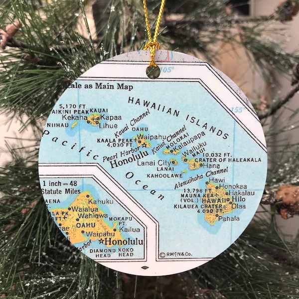 Hawaiian Christmas Ornament - Etsy
