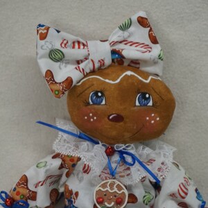 Gingerbread Girl Doll, Handmade Gingerbread Dolls, Seasonal Gingerbread ...