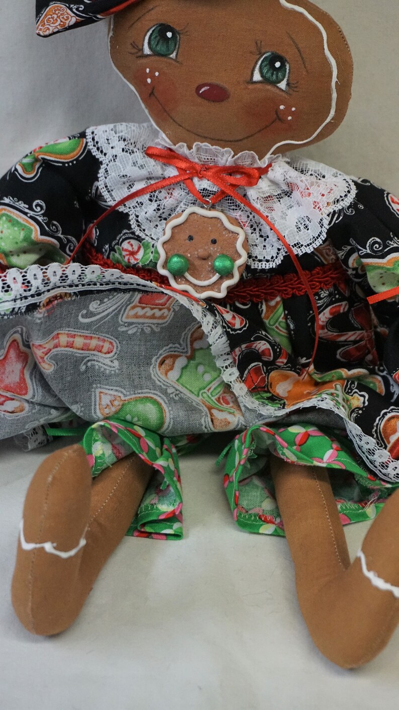 Gingerbread Doll Christmas Gingerbread Rag Doll for | Etsy