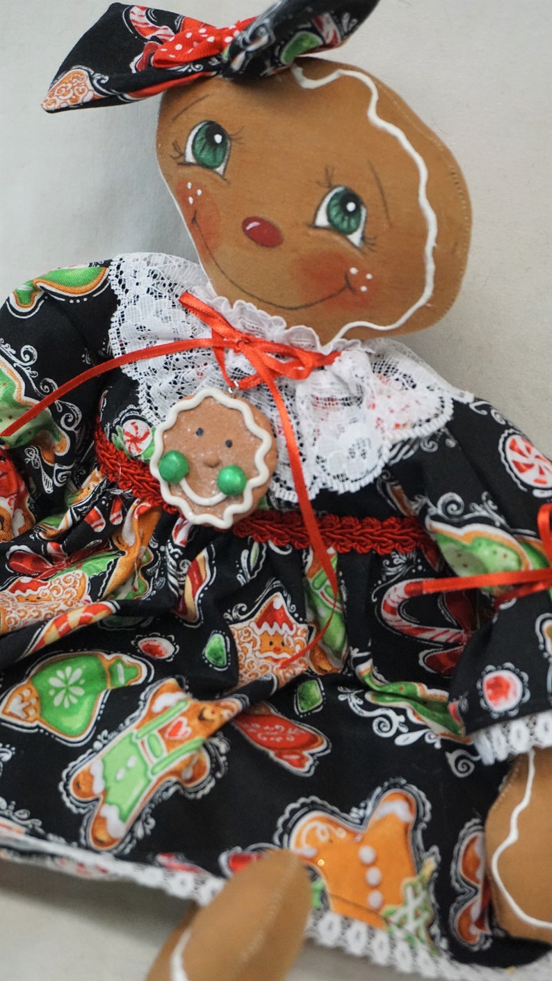 Gingerbread Doll Christmas Gingerbread Rag Doll for | Etsy
