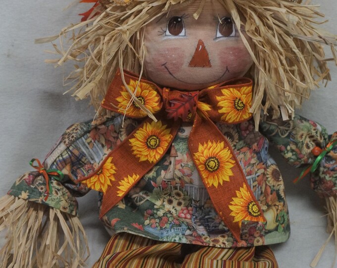 Fall Scarecrow Doll, Fall Decor, Handmade Scarecrow for Fall, Fall Home ...