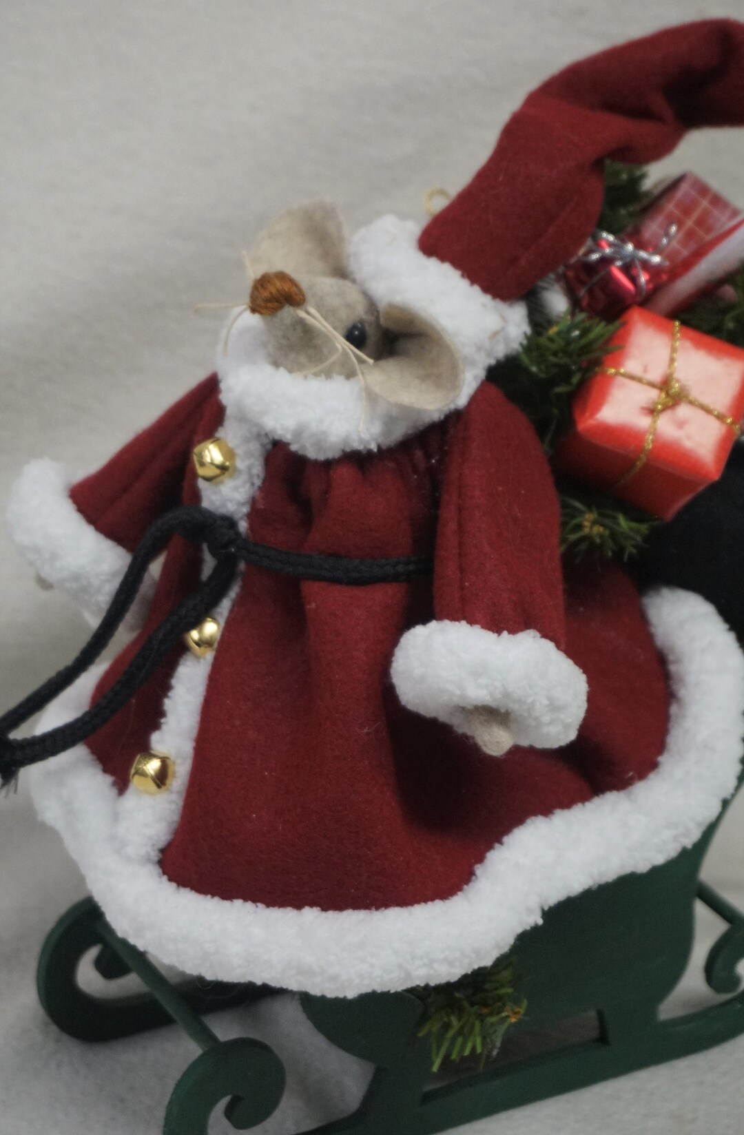 Christmas Santa Mouse, Santa Mice Doll, Christmas Decor, Handmade ...