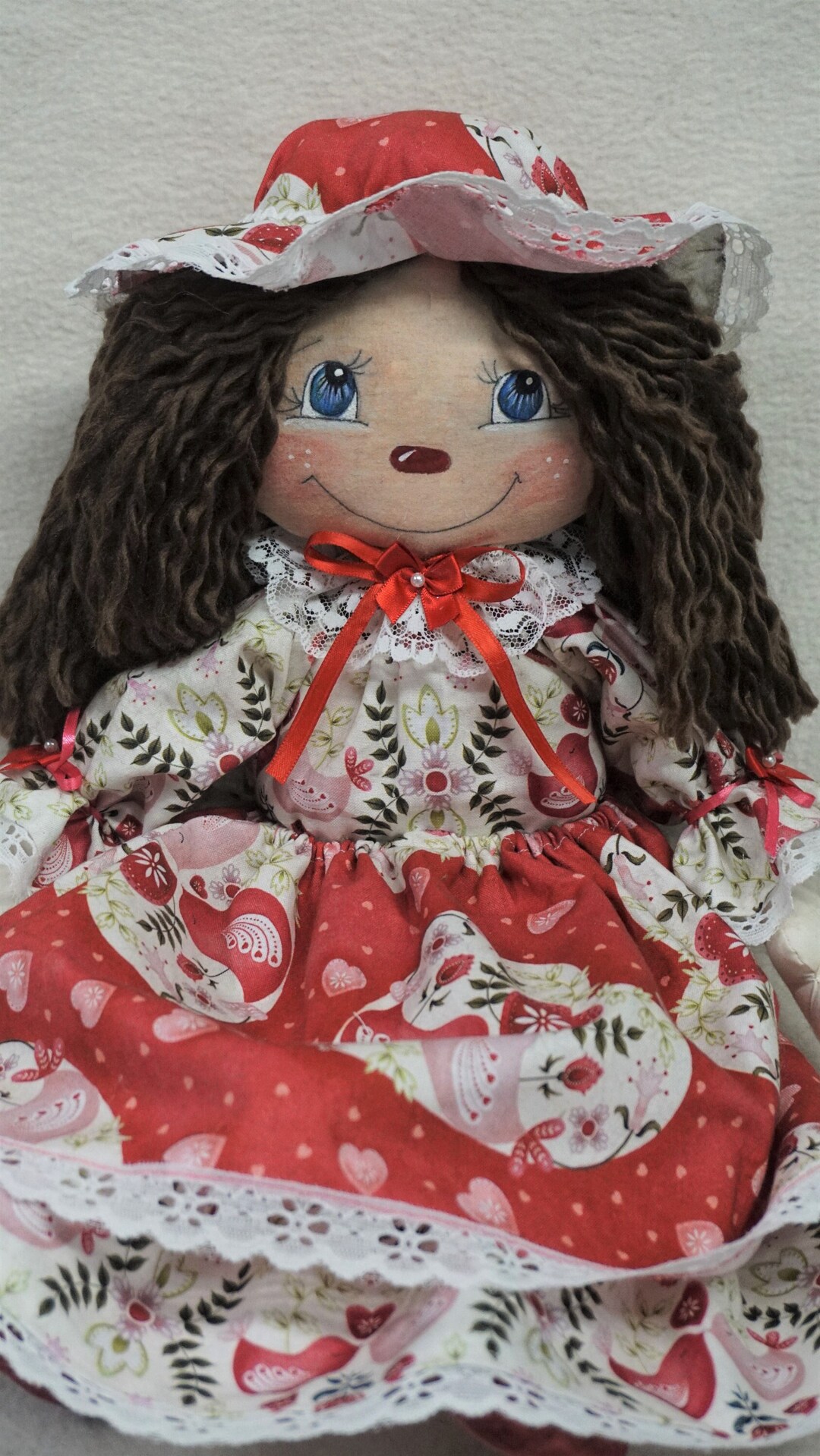 Handmade Raggedy Rag Doll, Folk Art Theme, 19 Inches - Etsy