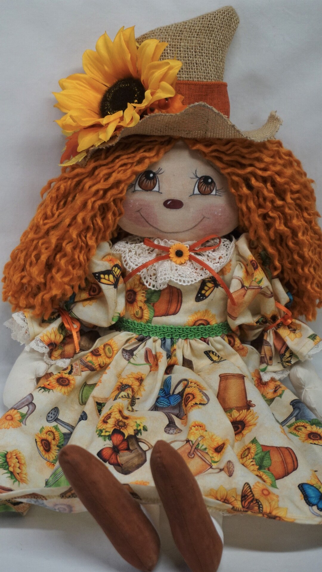 Autumn Rag Doll Handmade Cloth Dolls Fall Sunflower Doll - Etsy