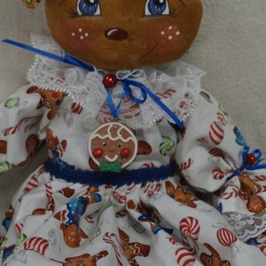 Gingerbread Girl Doll, Handmade Gingerbread Dolls, Seasonal Gingerbread ...