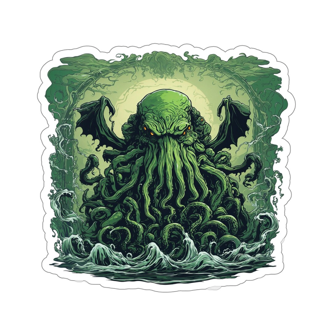 Cthulhu Sticker - 100% Vinyl With 3M Glue (indoor Use) - Etsy