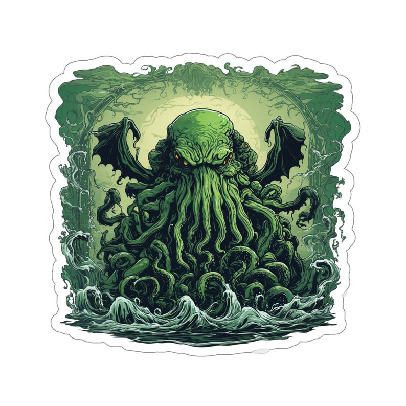 Cthulhu Sticker - 100% Vinyl With 3M Glue (indoor Use) - Etsy