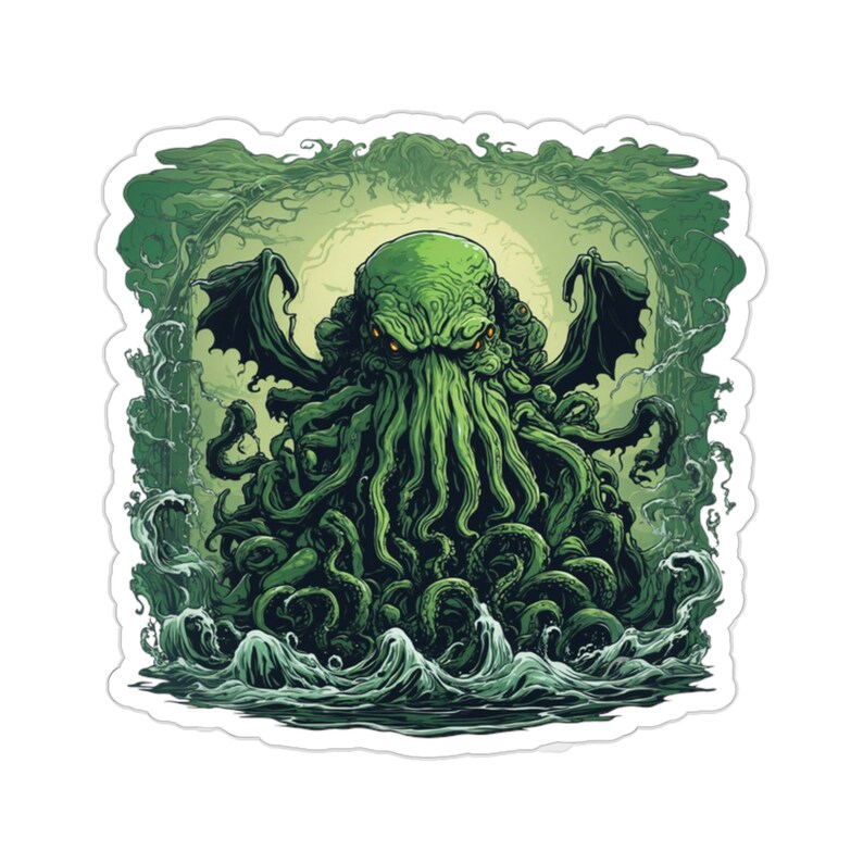 Cthulhu Sticker - 100% Vinyl With 3M Glue (indoor Use) - Etsy