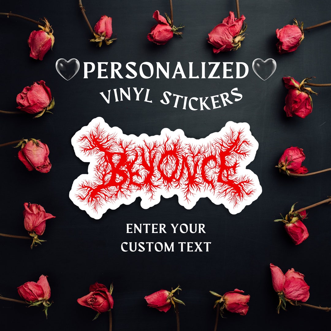 Custom Death Metal Stickers, 12 Pack, Personalized Death Metal Stickers ...