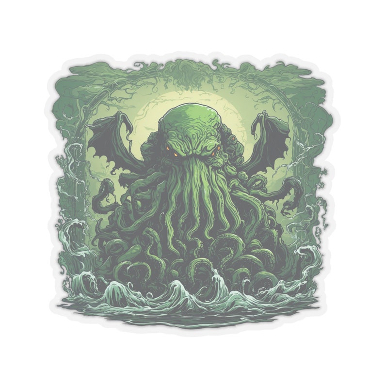 Cthulhu Sticker - 100% Vinyl With 3M Glue (indoor Use) - Etsy