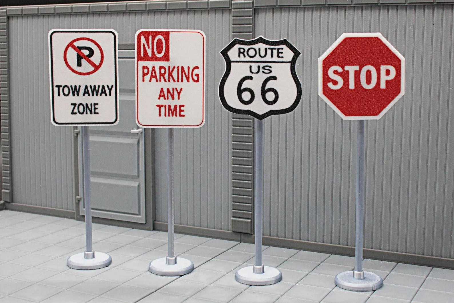 Miniature Stop Sign for Dollhouse or Diorama | 1/18 | 1/12 | 1/10 | 1/9 ...
