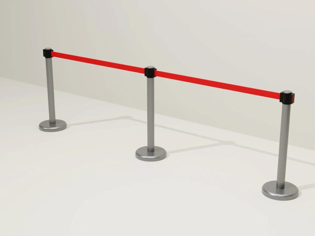 Miniature Crowd Control Poles for Diorama or Dollhouse | 1/18 | 1/12 ...
