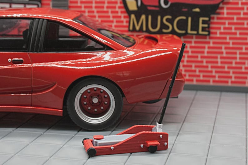 Miniature Hydraulic Car Jack Lift for Diorama or Dollhouse | 1/18 | 1/ ...