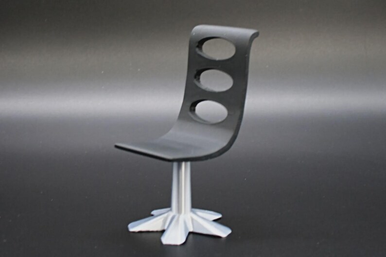 Miniature Conference Table and 4 Chairs for Diorama or Dollhouse | 1/18 ...